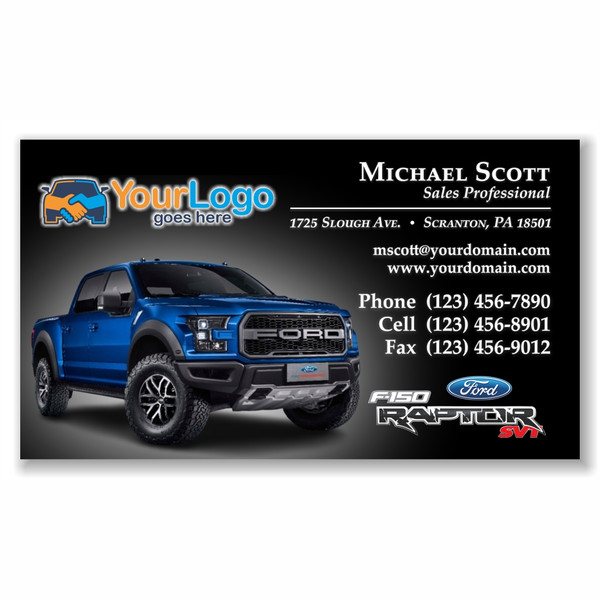 Ford F-150 Raptor Business Cards