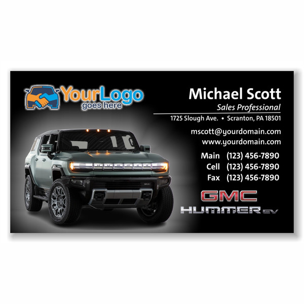 GMC Hummer 003 Business Cards - Motor City Badge