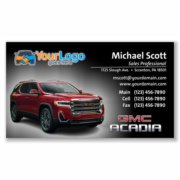 GMC Acadia Business Cards