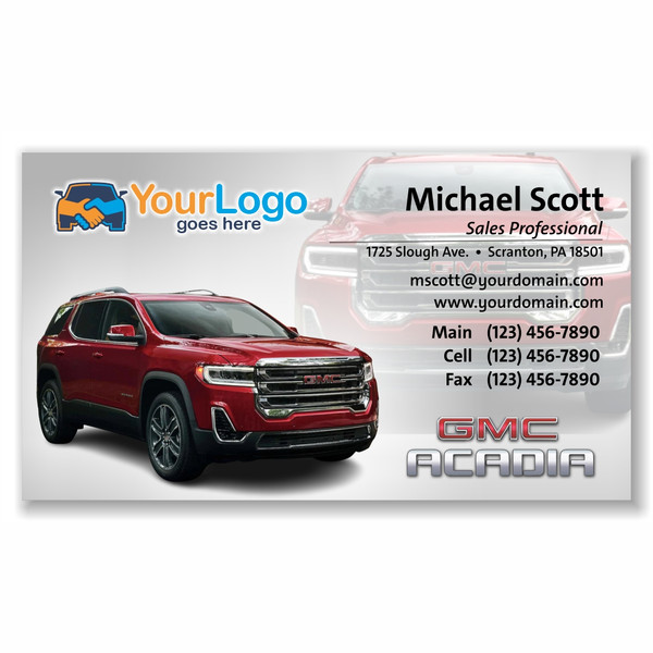 GMC Acadia Business Cards