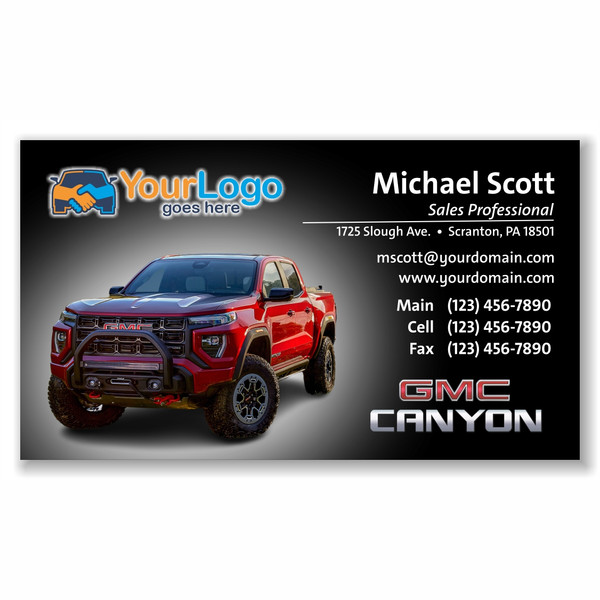 GMC Canyon Business Cards