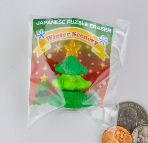 Holiday Tree Puzzle Eraser - Little Obsessed
