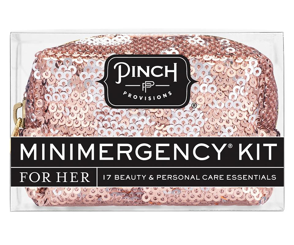 Minimergency Kit For Her - Sequin Rose Gold - Little Obsessed