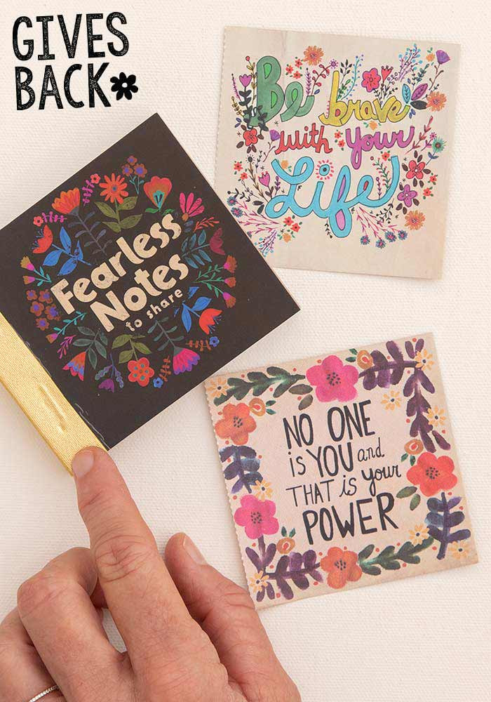 Natural Life Tiny Fearless Happy Notes - Little Obsessed