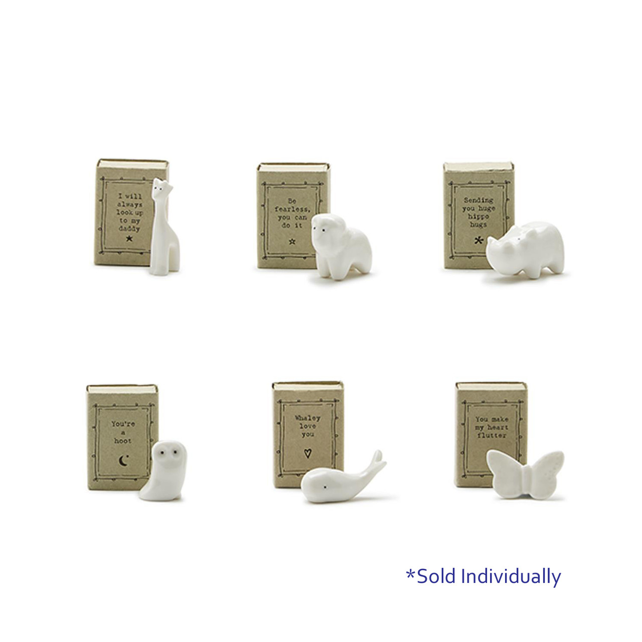 East of India Porcelain Matchbox Animal , Assorted Designs - Little ...