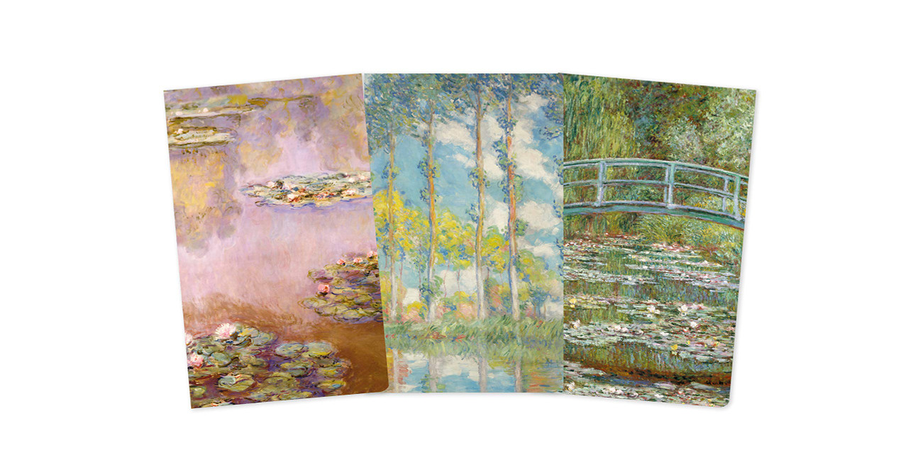 Claude Monet Mini Notebooks, Set of 3 - Little Obsessed