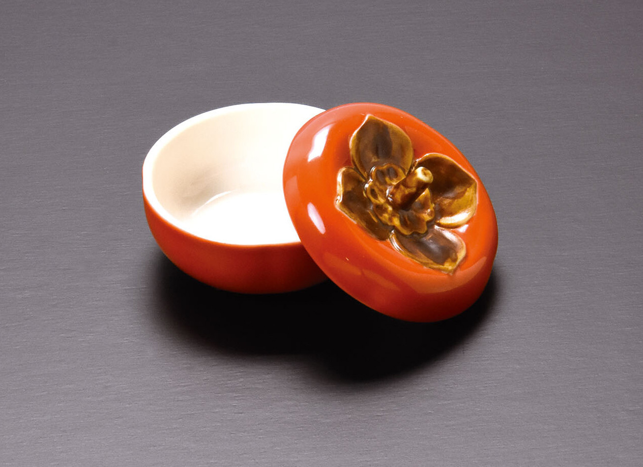 Small Ceramic Persimmon Container - Little Obsessed