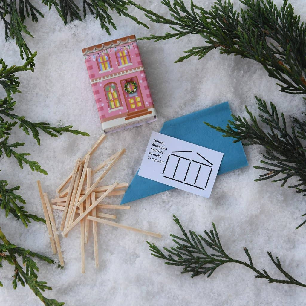 Festive Matchbox Village Puzzles, Set of 6 - Little Obsessed