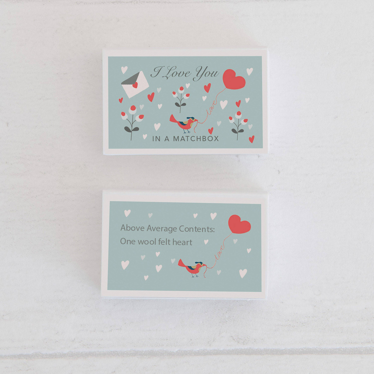 Felt Heart Matchbox - Little Obsessed