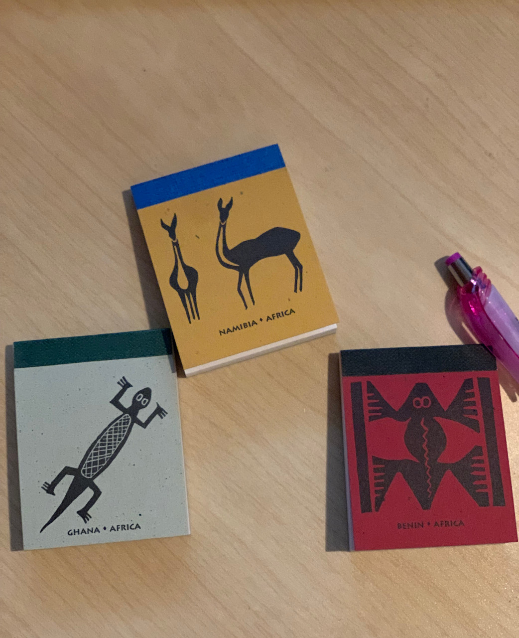 Tiny Notepad - African Glyph Art - Little Obsessed