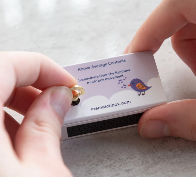Somewhere Over the Rainbow Music Box Matchbox - Little Obsessed