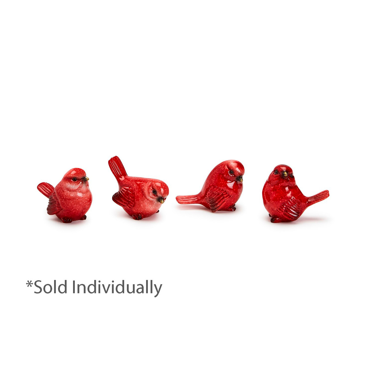 Red Cardinal Small Resin Bird - Little Obsessed