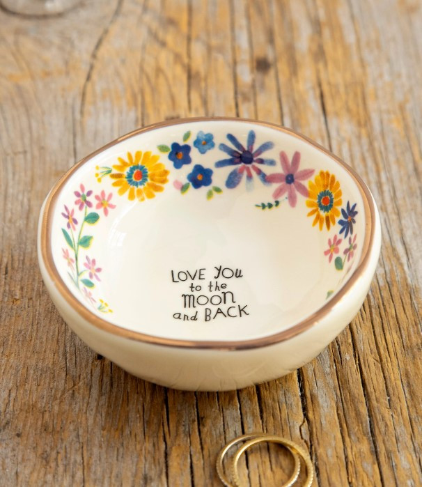 Natural Life Giving Trinket Bowl Love You To Moon - Little Obsessed
