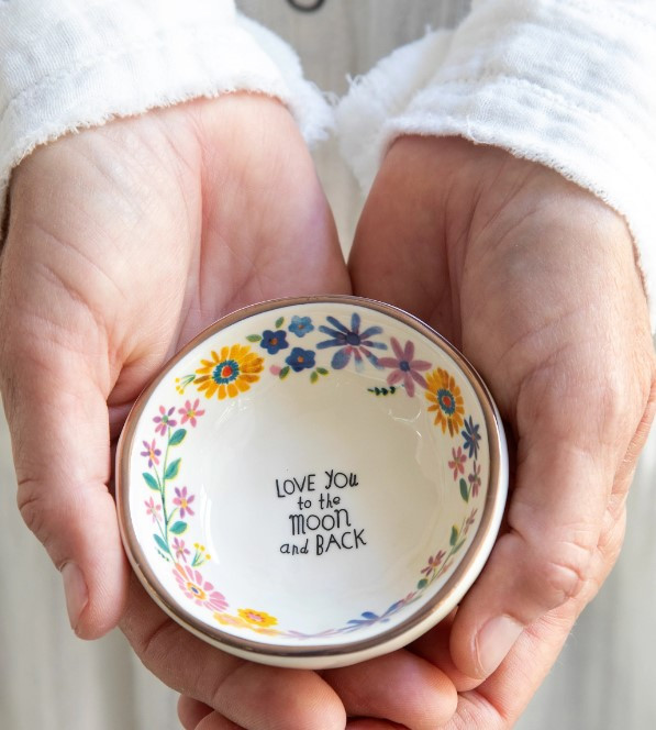 Natural Life Giving Trinket Bowl Love You To Moon - Little Obsessed