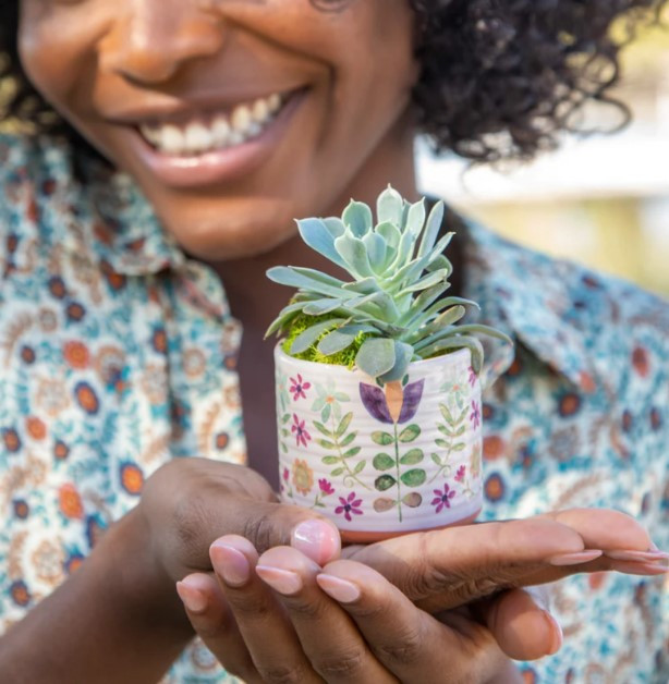 Natural Life Mini Artisan Folk Planter - Little Obsessed
