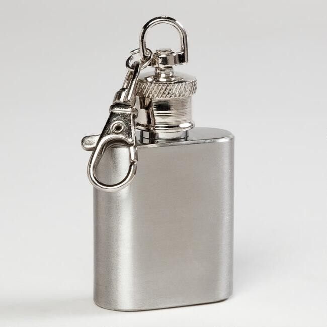 Mini Stainless Steel Flask Keychain - Little Obsessed