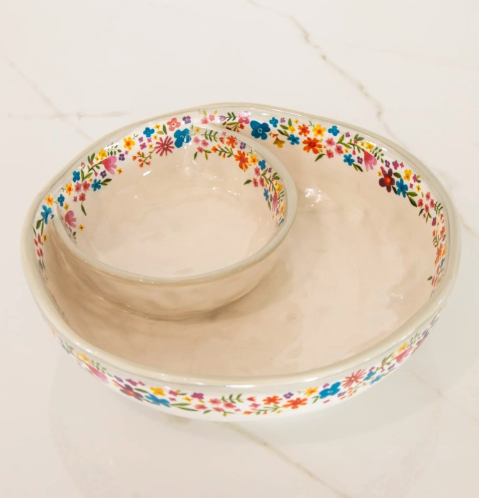 Natural Life Personal Chip & Dip Bowl - Little Obsessed