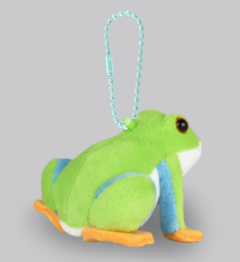 Small Tree Frog Plush Keychain - Little Obsessed