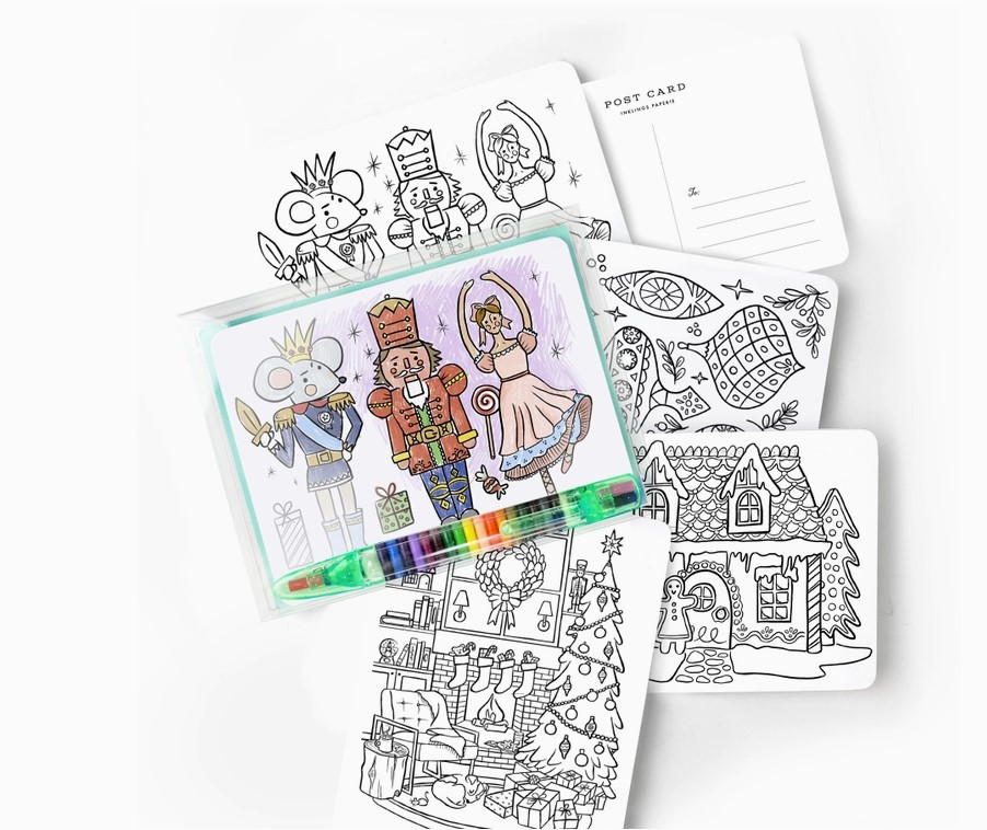 Color In Postcard Kit - Holidays - Little Obsessed