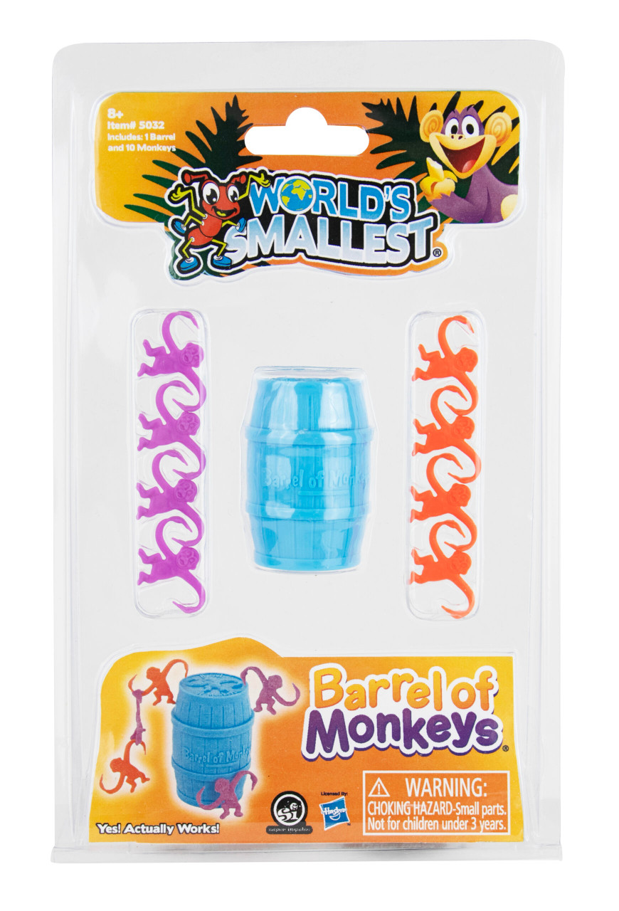 World's Smallest Color Barrel of Monkeys - Little Obsessed