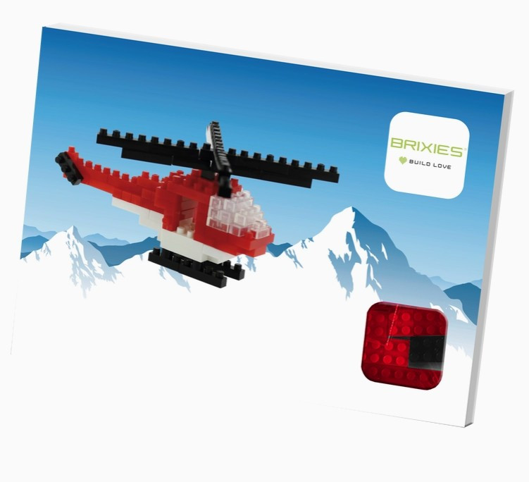 Brixies Postcard Helicopter Blocks - Little Obsessed