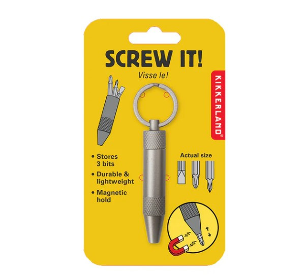 Screw It! Screwdriver Key Ring - Little Obsessed