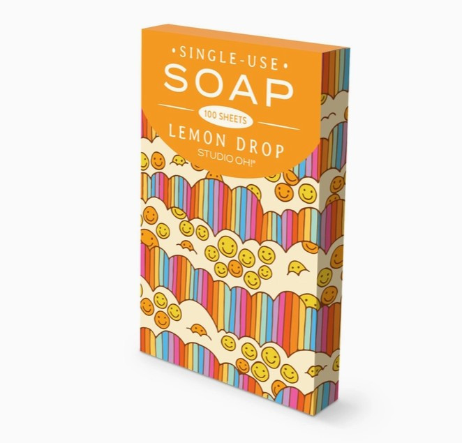 Lemon Drop Single Use Soap Sheets - Little Obsessed
