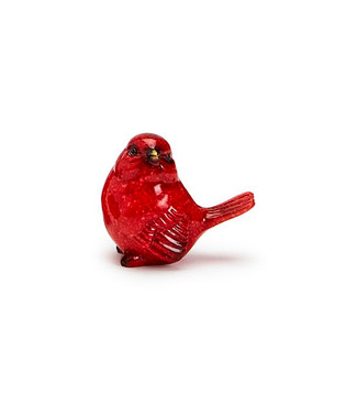 Red Cardinal Small Resin Bird - Little Obsessed
