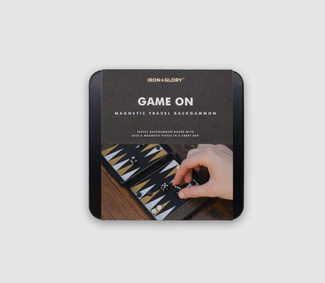 Iron & Glory Game On Travel Backgammon Tin - Little Obsessed