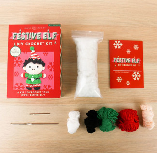 Festive Elf DIY Crochet Kit - Little Obsessed