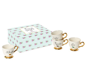 Teacup Shot Glasses, Set of 4 - Little Obsessed