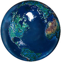 Marble - Blue Earth with Stand and Pouch - Little Obsessed