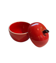 Small Ceramic Apple Container - Little Obsessed