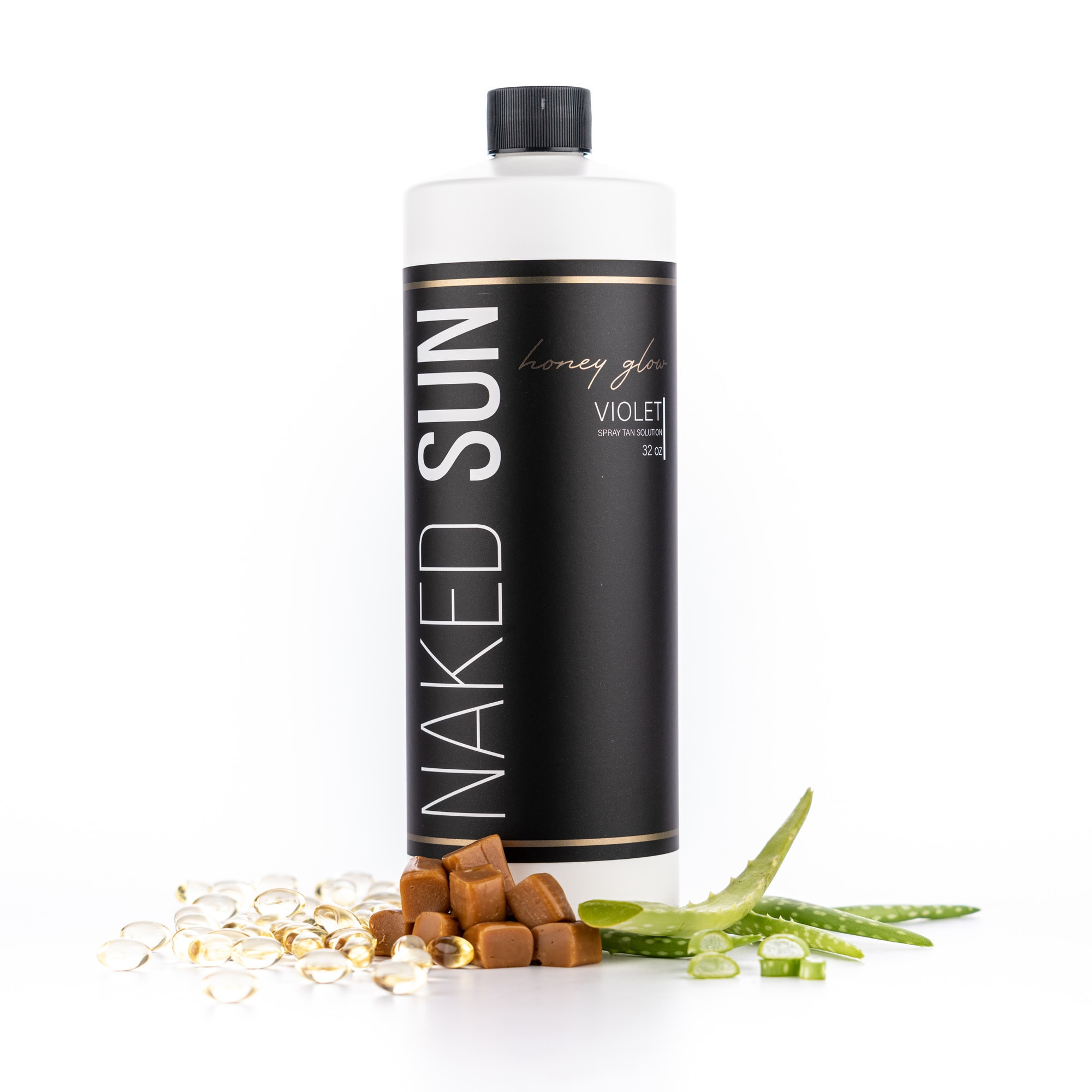 Naked Sun Honey Glow Violet Tanning Solution - 32 oz - Naked Sun