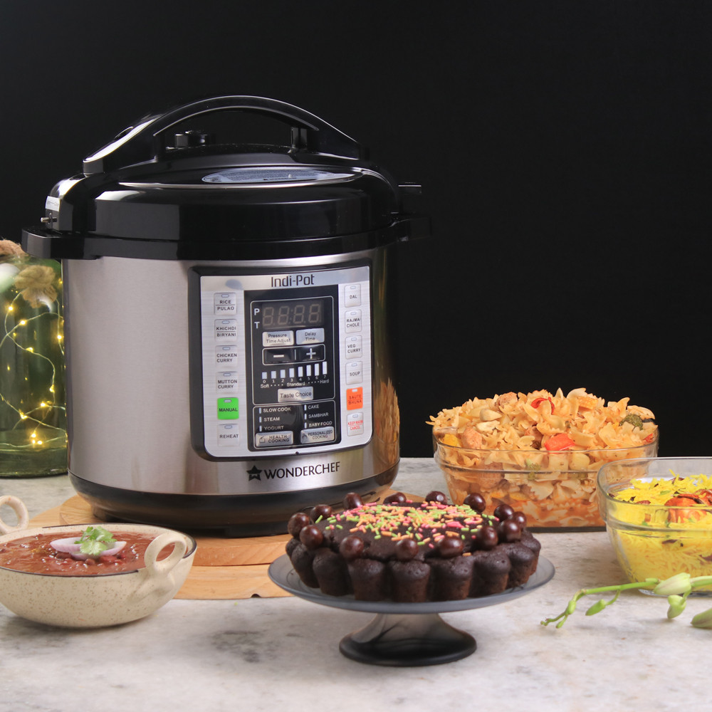 Wonderchef Indi-Pot 6 Quart Indian Cooking Multi-use Programmable 7-in ...