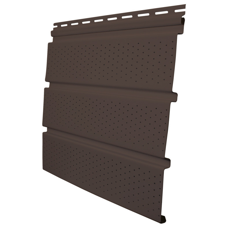 T4 Vented Vinyl Soffit - Musket Brown | Style Crest