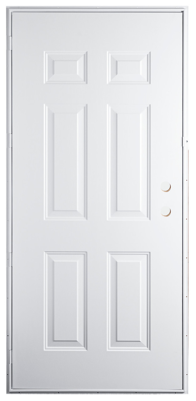 32" x 80" 6-Panel Outswing Steel Door | Style Crest