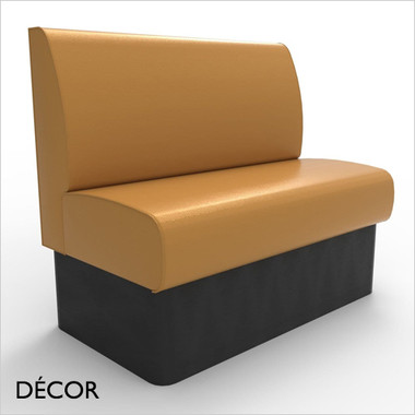 Battersea 2 Seat 1200mm Banquette Bench with a Plain, Standard-Height ...