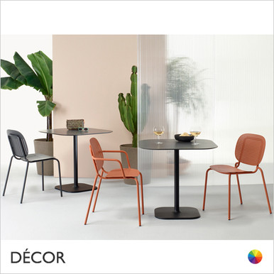 Rhino Rounded Square Dining Table Base with a Rounded Square Top ...