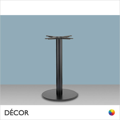 Tiffany Round Dining Table Base with a Round Column, Black | Designer ...