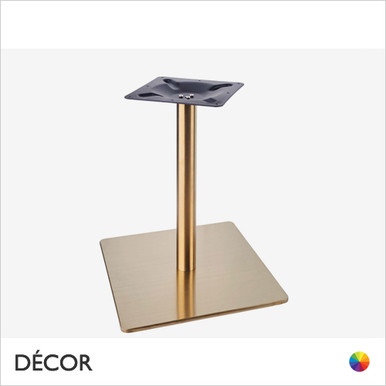 Westport 50 Square Table Base, Vintage Brass, 3 Heights | Designer ...