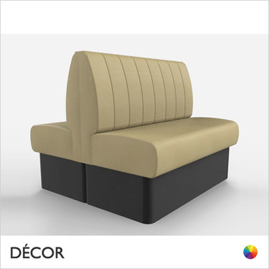 Battersea 2 Seat 1200mm Twin Back to Back Banquette Bench - Fluted ...