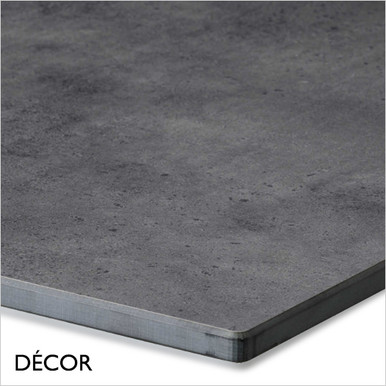 Forte Metallic Anthracite Compact Laminate Table Top, 12mm Thick ...