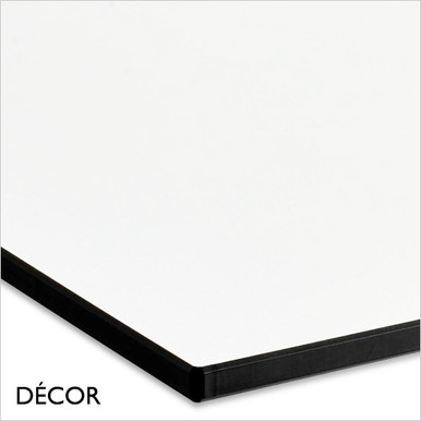 Forte White Compact Laminate Table Top, 12mm Thick | Designer Table ...