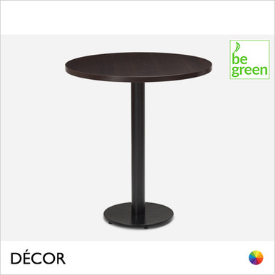 Caffè Pranzo Round Dining Table Base with a Forza Melamine Round Table ...