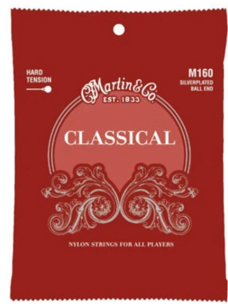Martin M160 Classical Silver-Plated Ball End Nylon Strings