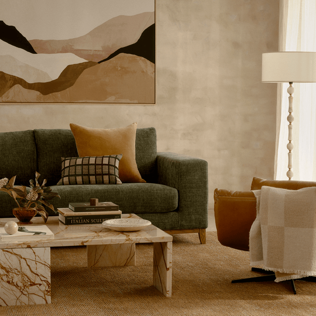 Kenzo Sofitel Gold Marble Coffee Table | Catalano Interiors