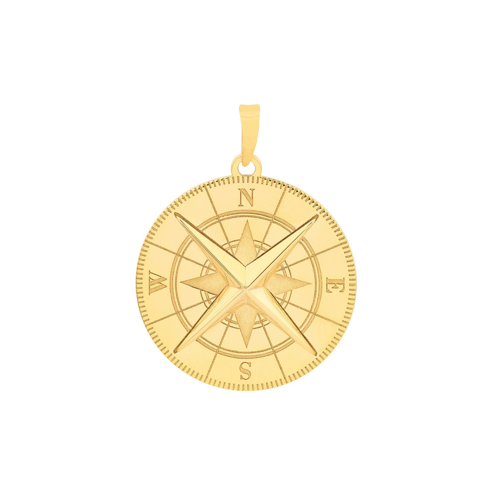 Nautical Compass Pendant - Midas Chain