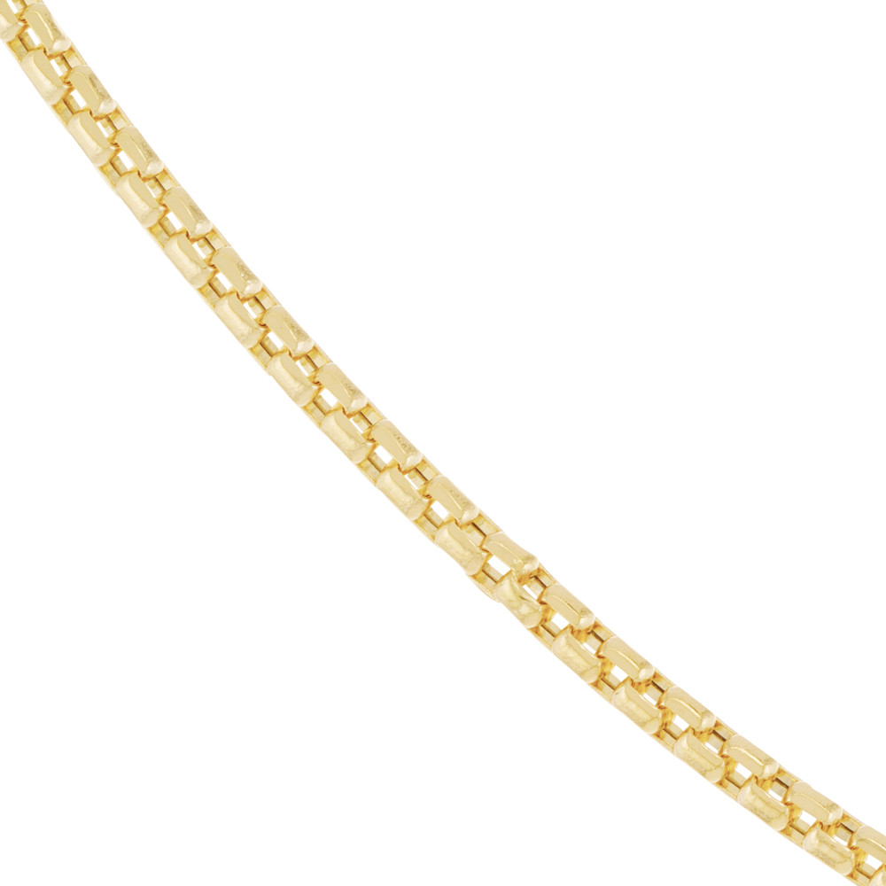 3.4mm D/C Round Box Chain with Lobster Lock End Caps - Midas Chain
