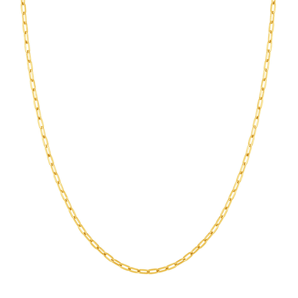 2.5mm Paper Clip Chain with Pear Shape Lock - Midas Chain